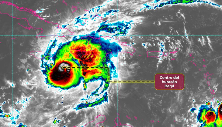 Huracán Beryl: este es el PUNTO EXACTO en dónde impactará en Quintana Roo