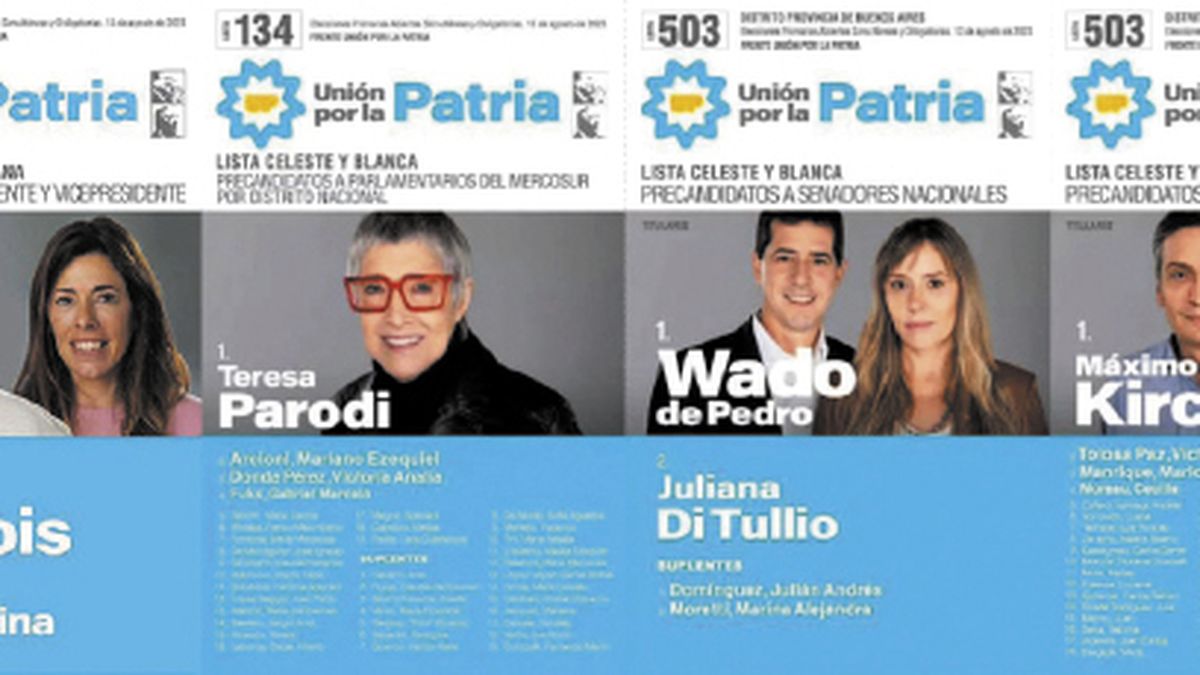 Grabois ya oficializó boletas para las PASO