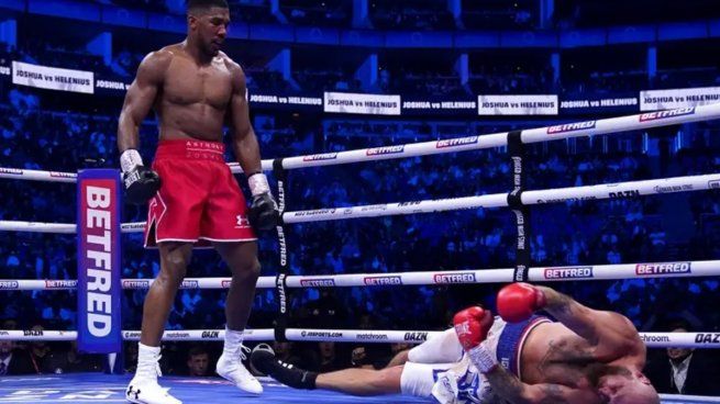 Cómo fue el tremendo nocaut de Anthony Joshua a Helenius que causó ...