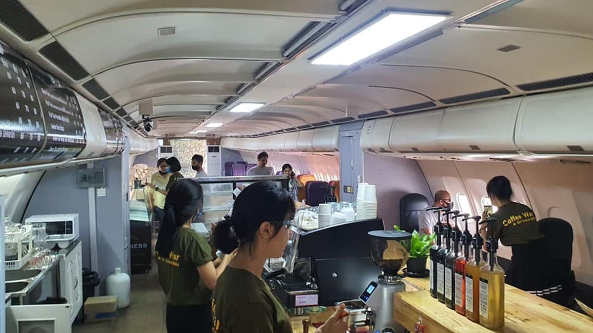 Café en aviones, la solución tailandesa a la falta de viajes