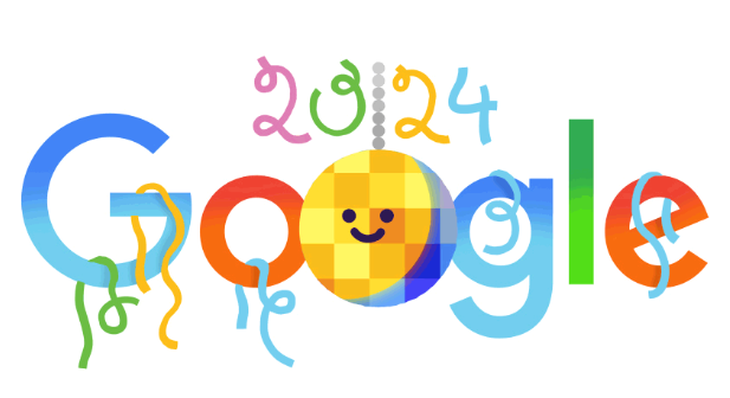 Google recibió el Año Nuevo con este divertido Doodle