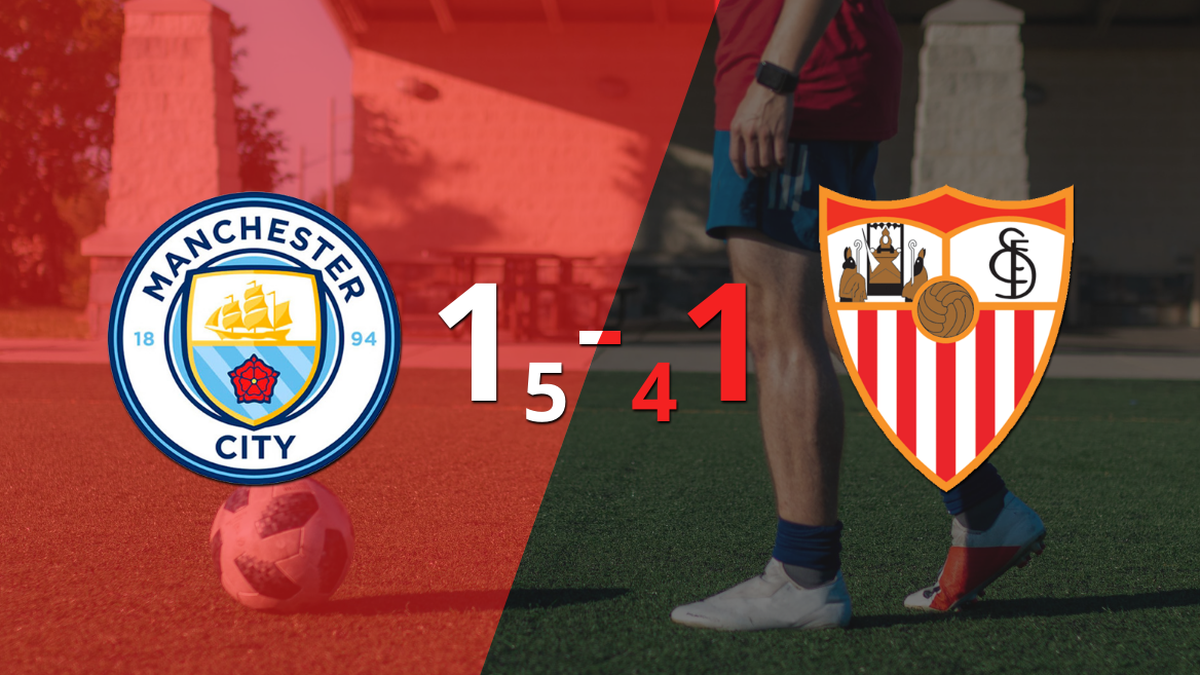Manchester City le ganó a Sevilla por penales y se quedó con la copa