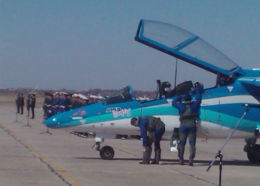 Debutó avión Pampa II en el primer centenario de la FAA