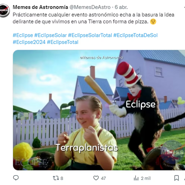 Los mejores memes del Eclipse solar total del 8 de abril 2024