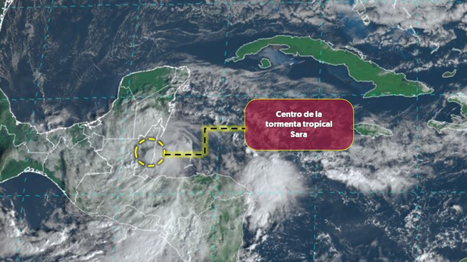 Tormenta tropical Sara llega a México: sigue la trayectoria EN VIVO ...
