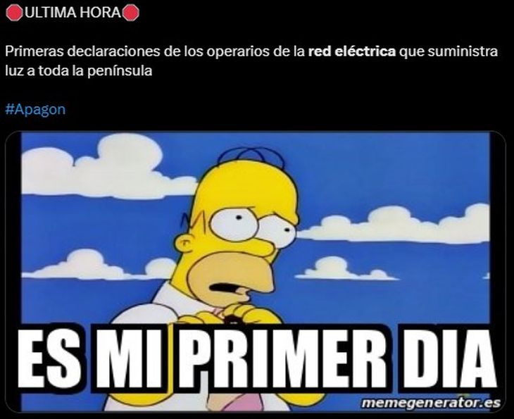 Los memes del apagón que afecta a España, Portugal y Francia inundaron ...