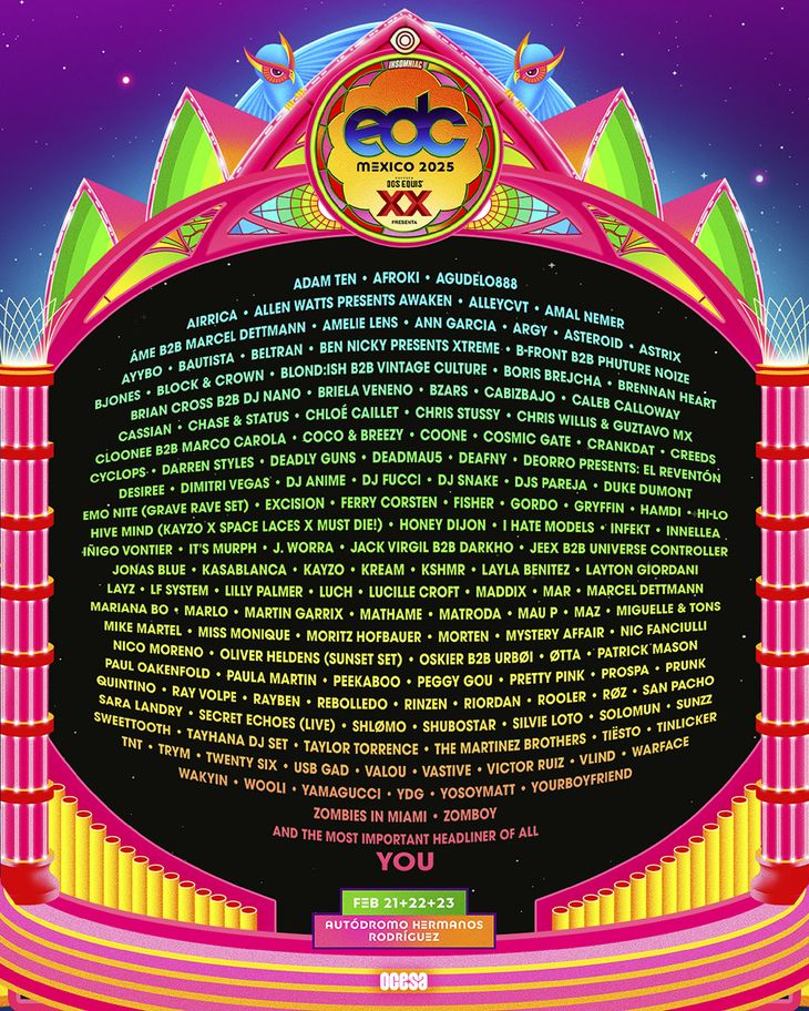 EDC México 2025: cartel, venta de boletos y precios confirmados