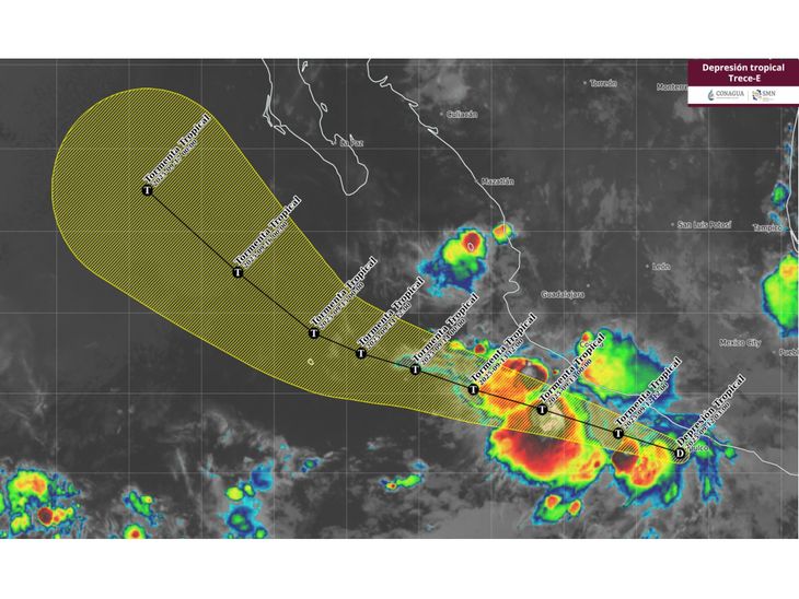 La TORMENTA TROPICAL MARIO potencia la TORMENTA NEGRA en México: estos ...