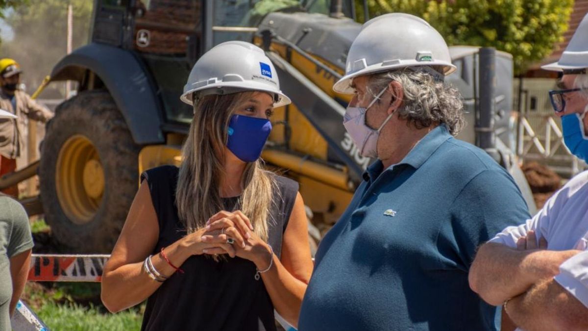 Tigre: Galmarini recorrió una importante obra de AySA en El Talar