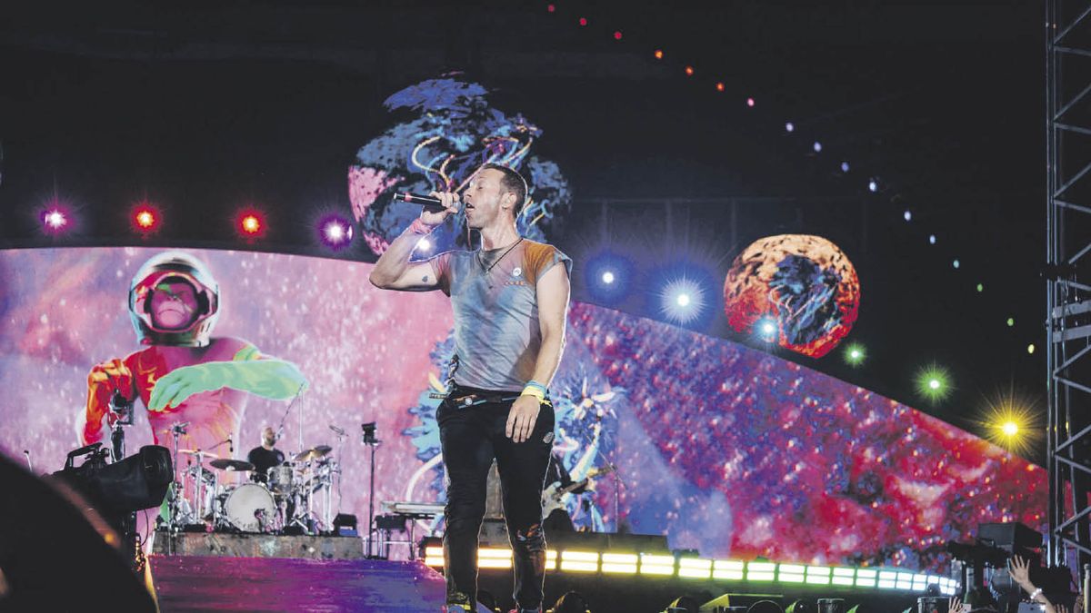 Coldplay redobló en River la espectacularidad de sus shows