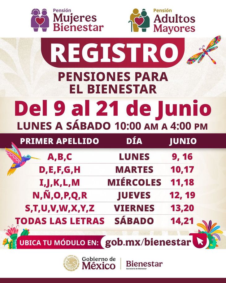 Cuándo comienza: este es el CALENDARIO CONFIRMADO DE REGISTRO para PENSIÓN del BIENESTAR para ...