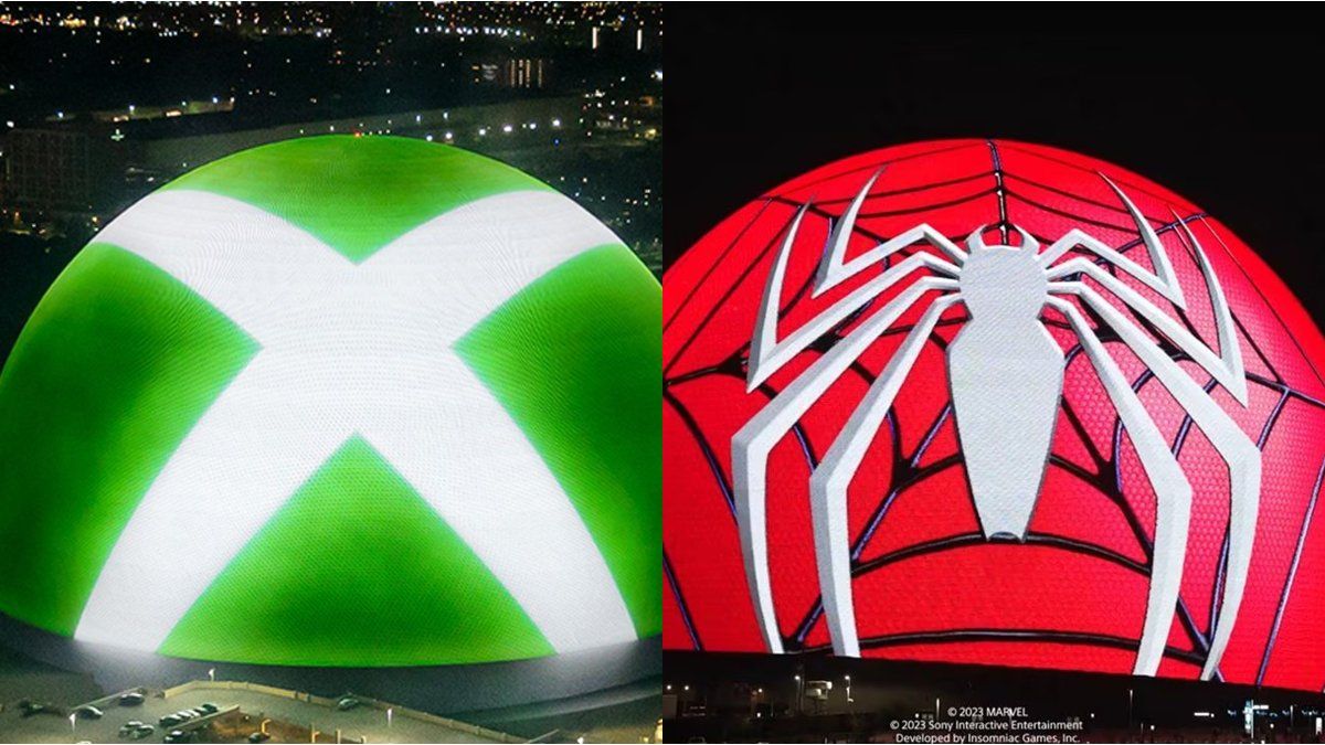 Xbox y PlayStation se apoderaron de la esfera de Las Vegas con esta ...
