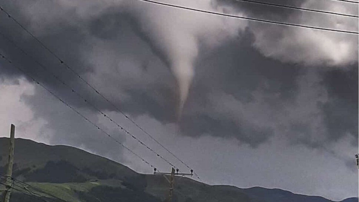 Un tornado sorprendió a los vecinos de Tafí del Valle