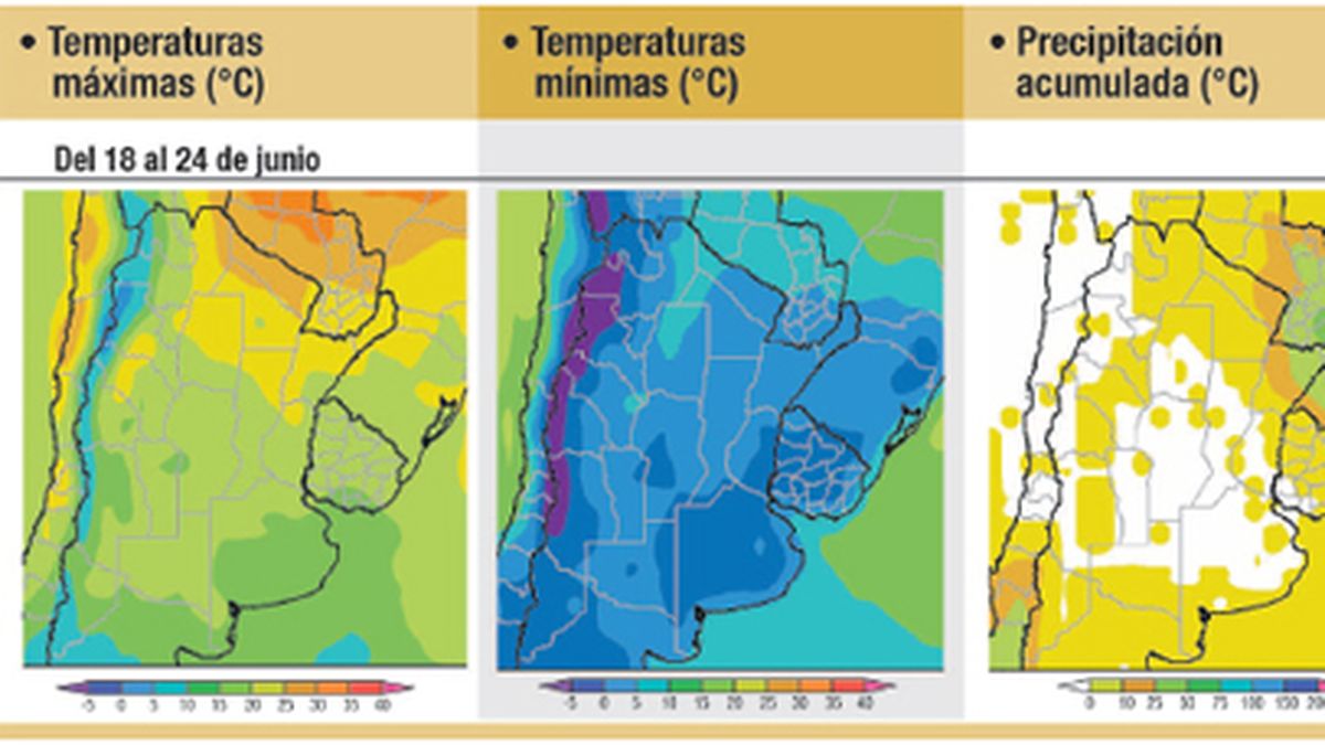 Riesgos de heladas en zona agrícola