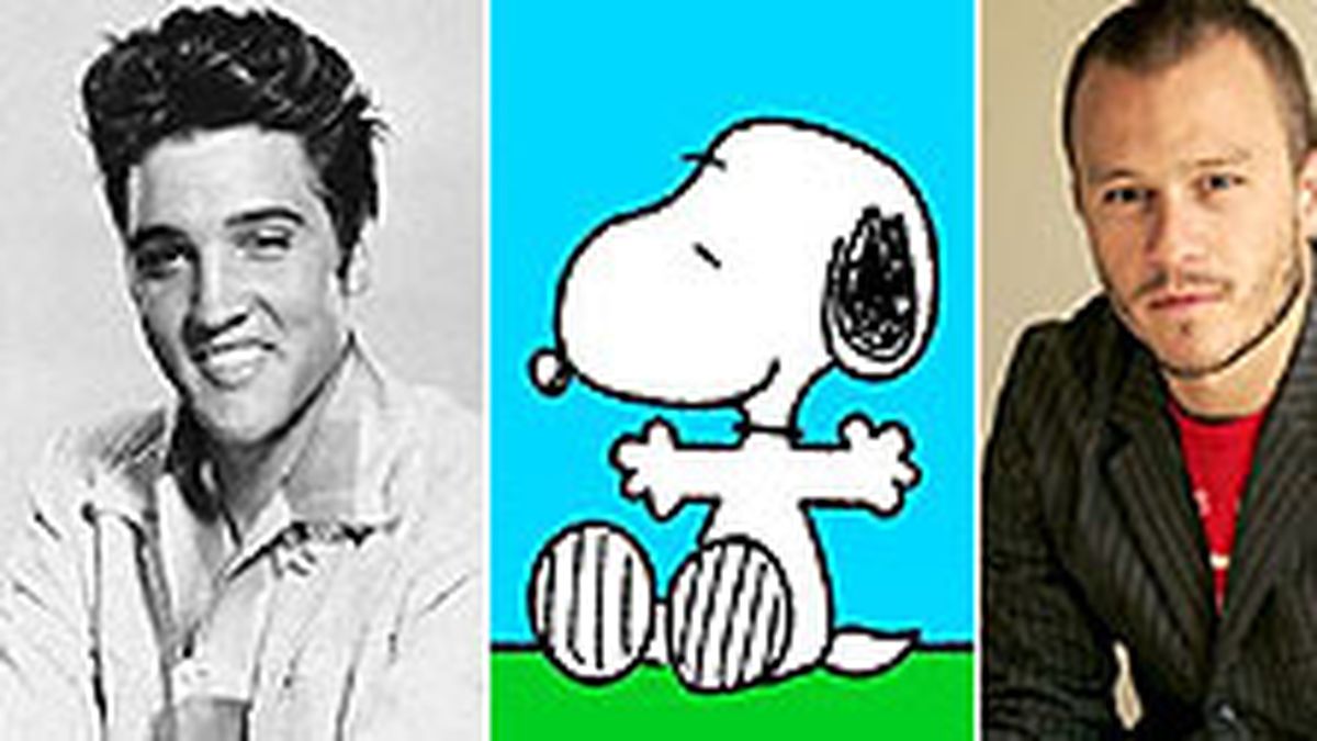 Elvis, Snoopy y Heath Ledger, los muertos mejor pagos