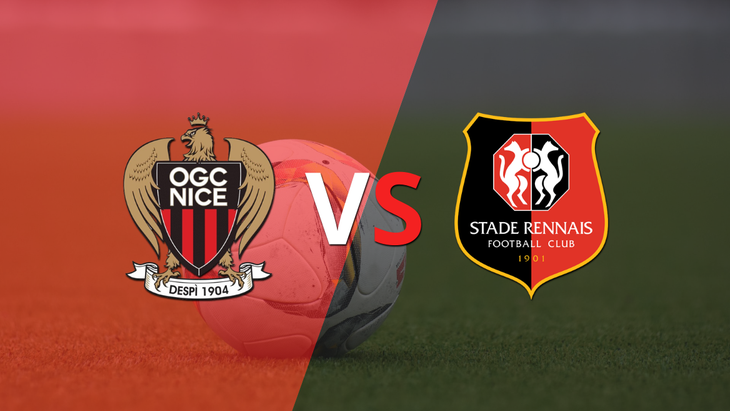 Stade Rennes no pudo en su visita a Nice y perdió 2 a 1