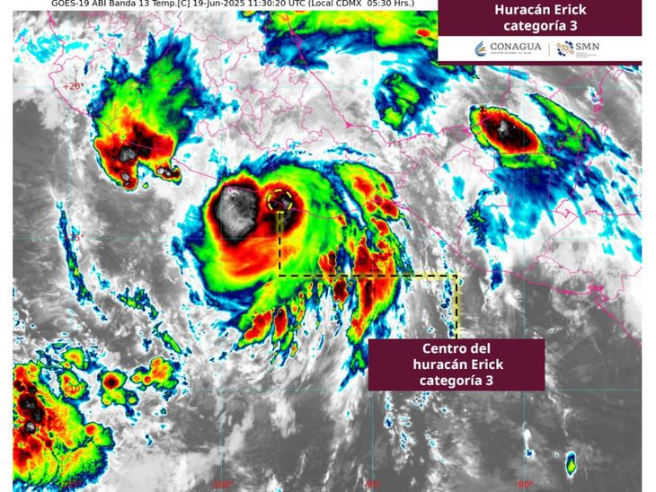 Huracán Erick toca tierra en México EN VIVO: trayectoria en directo ...