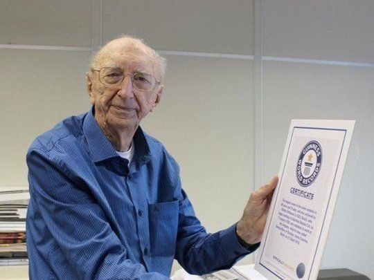 Récord en Brasil: un hombre de 100 años trabaja hace 84 en la misma empresa