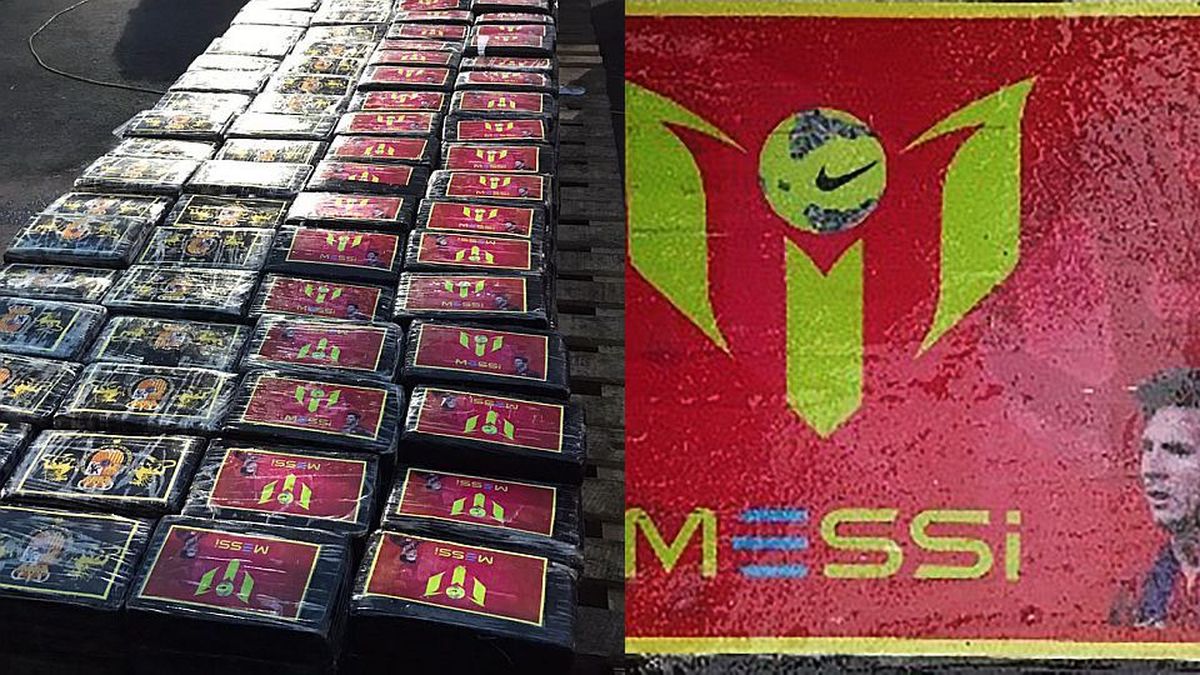 Decomisaron casi una tonelada y media de cocaína con la cara de Messi ...
