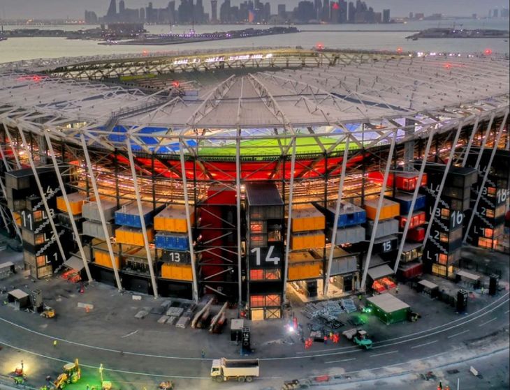 El estadio de Qatar construido con 974 contenedores CIMC: un hito en ...