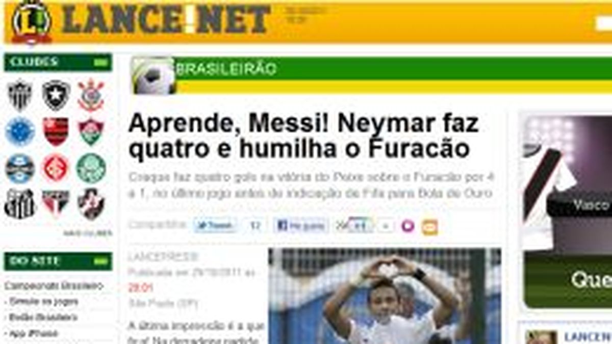 En Brasil, se burlan de Messi