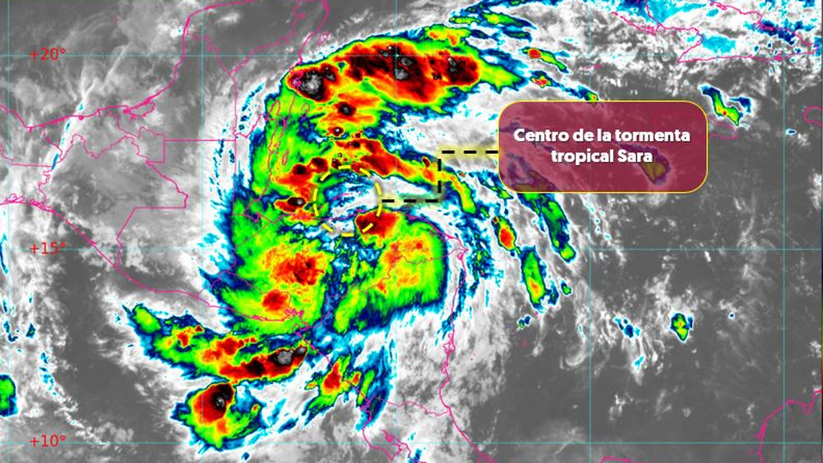 Tormenta tropical Sara: a qué HORA impactará en Campeche y con qué fuerza