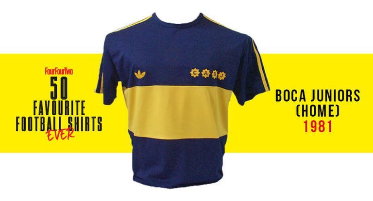 Una icónica remera de Boca fue elegida entre las tres más lindas de ...