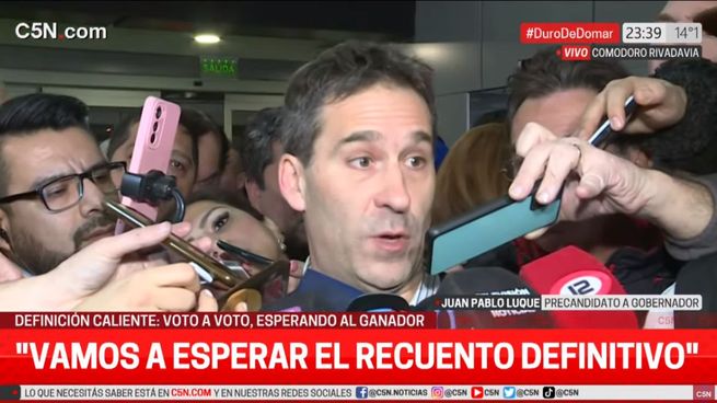 Juan Pablo Luque: Tenemos una diferencia de 800 votos a favor, pero ...