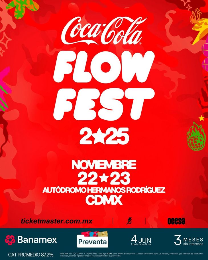 FLOW FEST México 2025: fechas, venta de boletos, precios confirmados y CARTEL de artistas FILTRADO