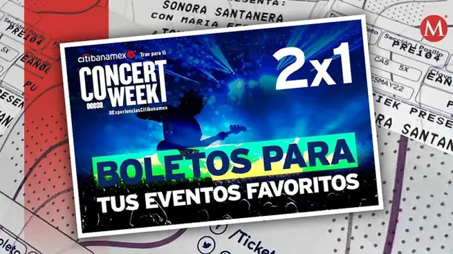 Concert Week: en qué conciertos de México hay 2x1 en boletos