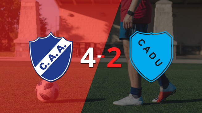 Lucas Rebecchi marca un doblete en la victoria 4-2 de Alvarado ante Def ...