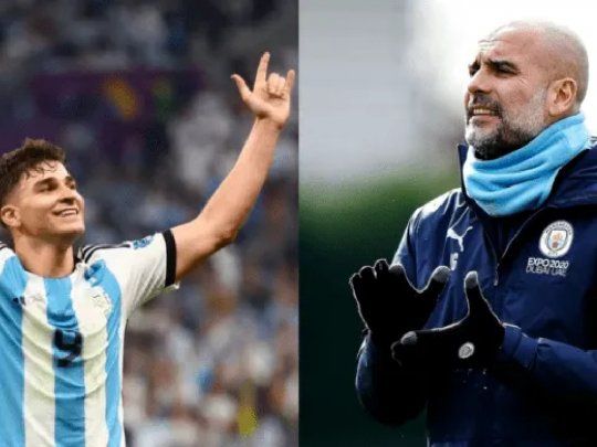 Julián Álvarez es como Messi, la increíble comparación que hizo Guardiola