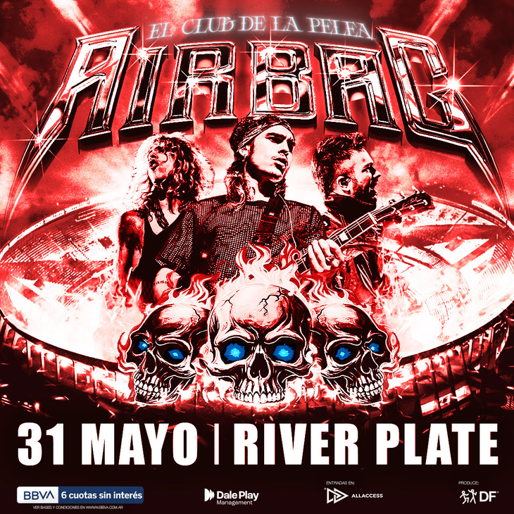 Comienza la preventa para Airbag en River Plate: cómo y dónde comprar las entradas