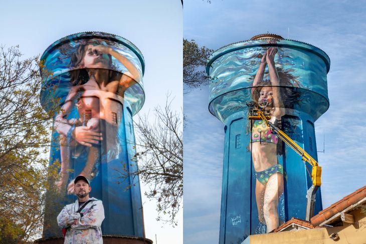 Un mural de Martín Ron en Miramar fue elegido el mejor del mundo