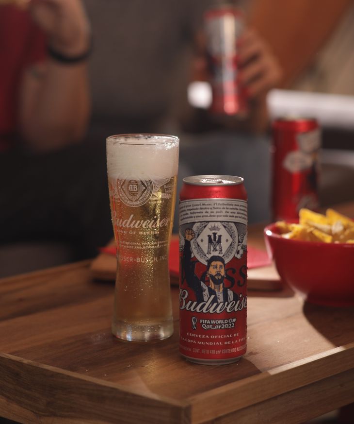 Budweiser lanzó una edición limitada dedicada a Messi