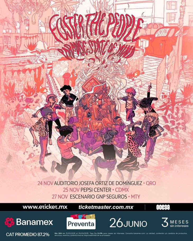 FOSTER THE PEOPLE en México 2025: fechas, venta de boletos y precios ...