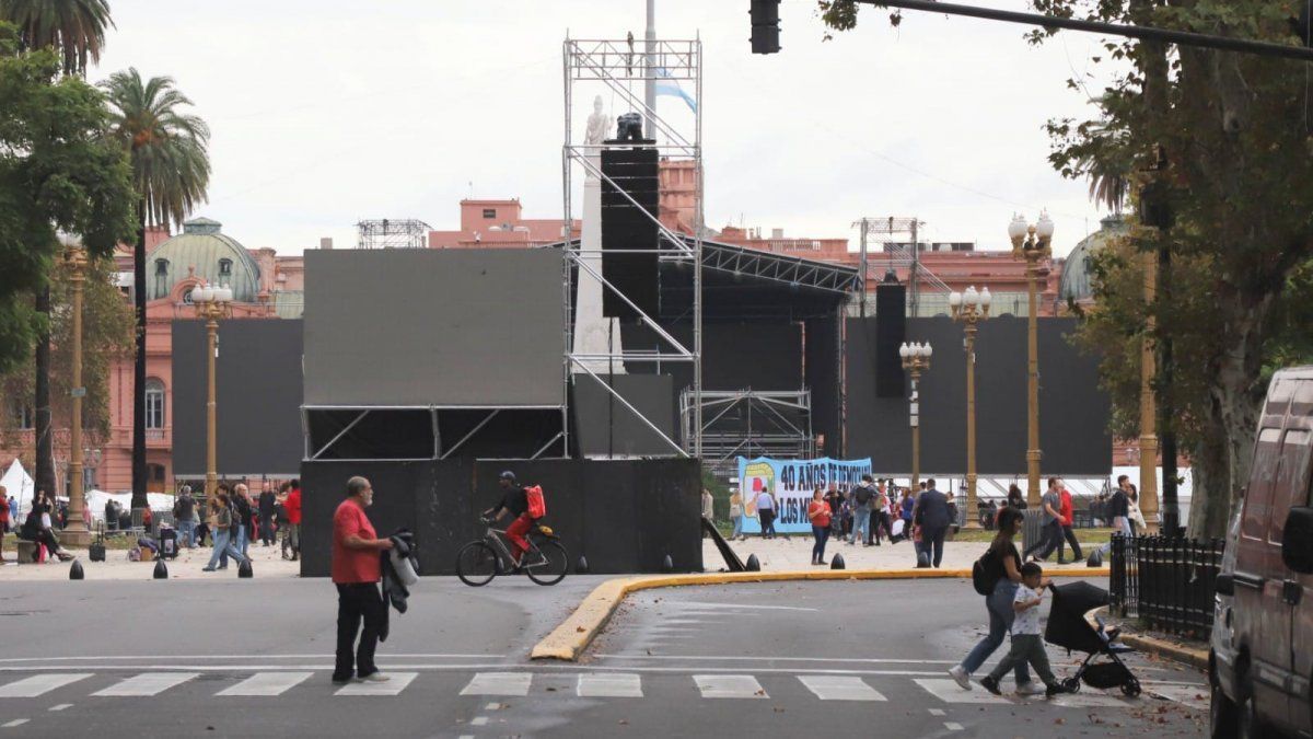 Habla Cristina Kirchner en Plaza de Mayo: cómo estará ubicado el escenario