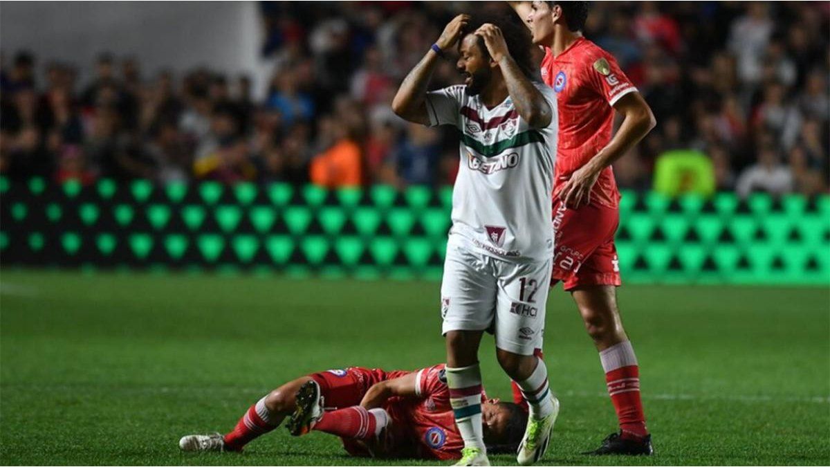 Así quedó la pierna de Luciano Sánchez, el futbolista de Argentinos Juniors