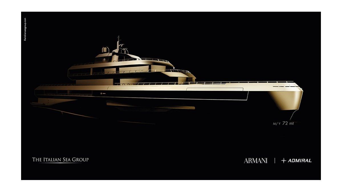 Navegación de lujo: cómo es el yate que crea el diseñador Giorgio Armani