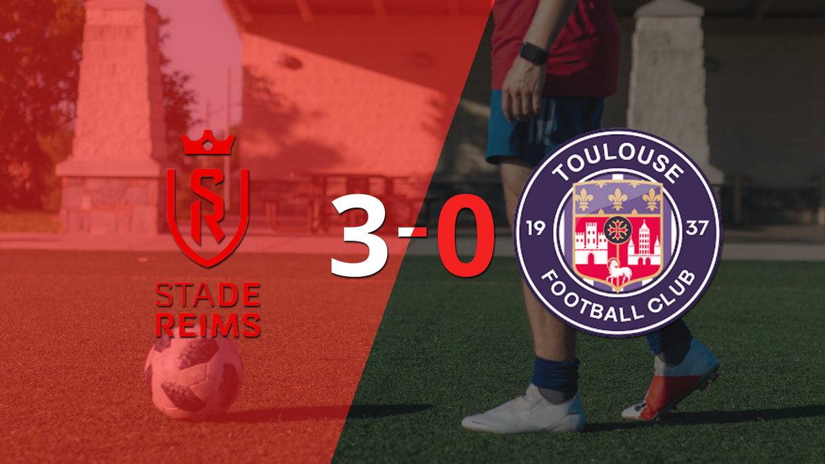 Stade de Reims golea 3-0 como local a Toulouse