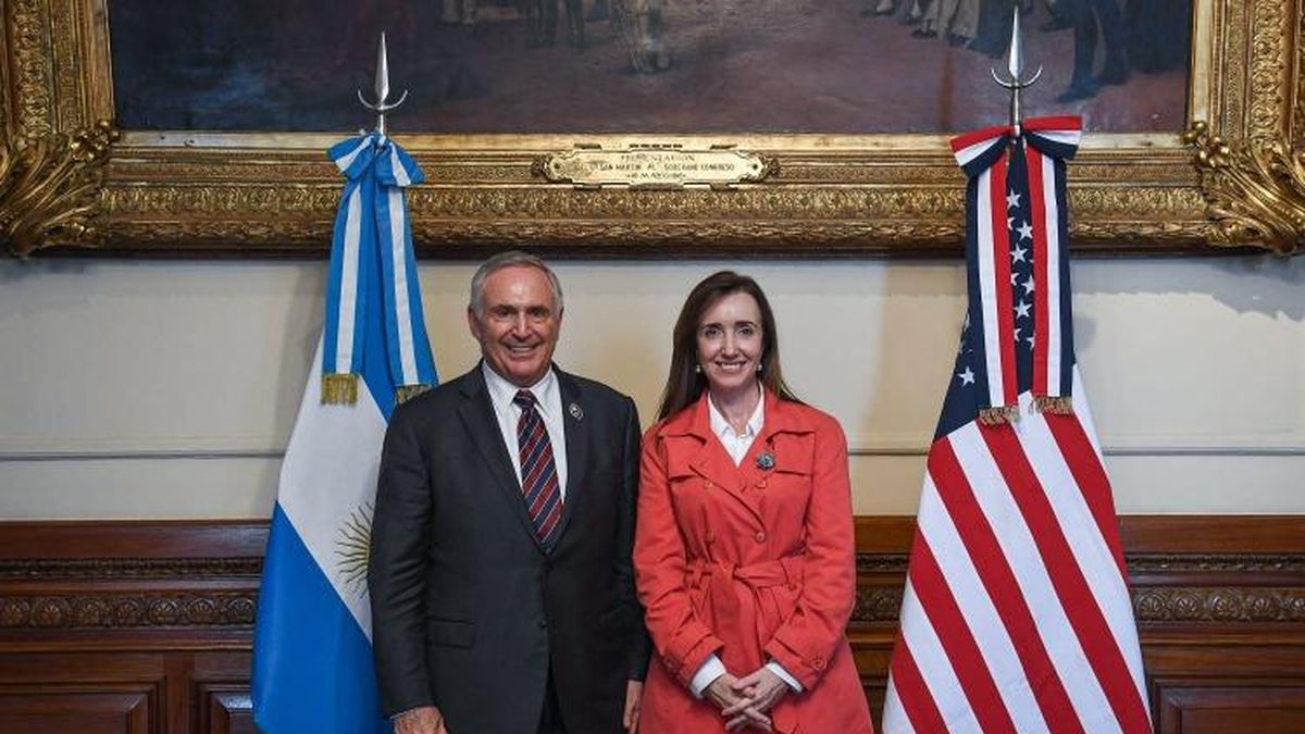 Victoria Villarruel recibió al embajador de Estados Unidos