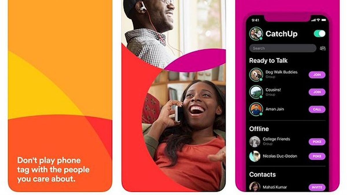 Facebook lanza CatchUp, una app para llamadas individuales y grupales