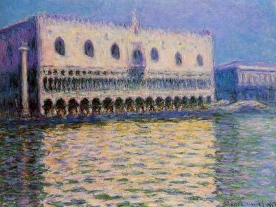 Tras casi un siglo sin exhibirse, subastarán El palacio Ducal de Monet