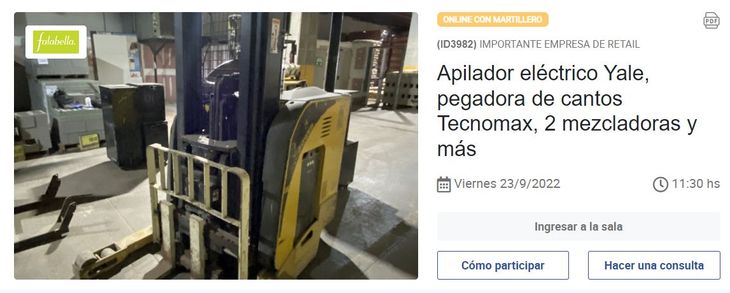 Subastan productos de Falabella: precios, cuándo y cómo acceder