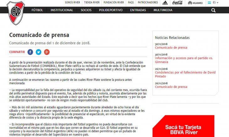 Para River, jugar en el Real Madrid desnaturaliza la final de la Copa ...