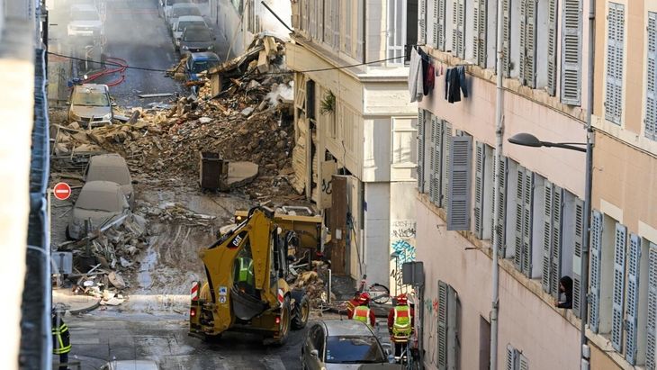 Francia: seis muertos por el derrumbe de un edificio en Marsella