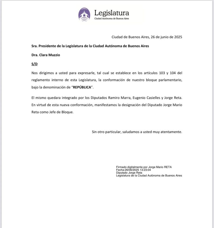 Movimientos en la Legislatura porteña: exJuntos crean interbloque y se ...