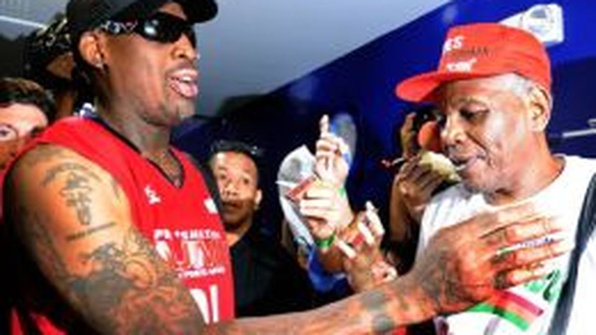 Después de 42 años, Rodman se reencontró con su padre