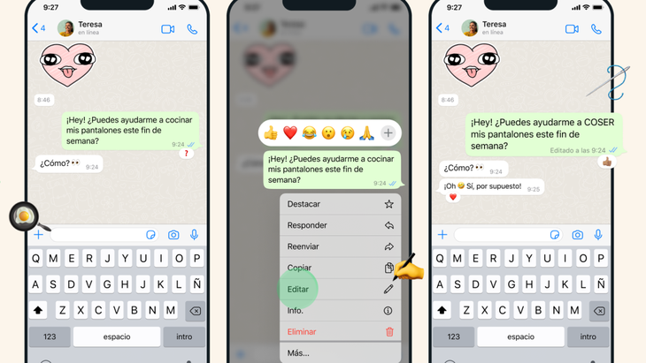 WhatsApp ya permite editar mensajes enviados: cómo hacerlo paso a paso