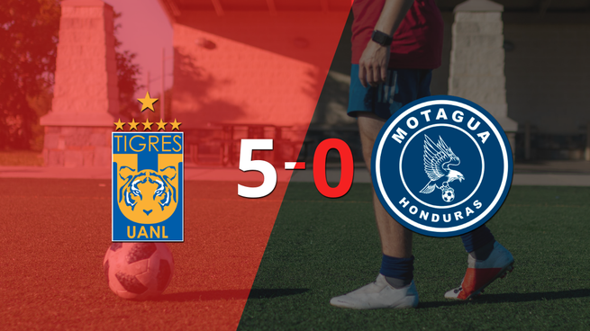 Tigres goleó a Motagua y pasó a Semifinal
